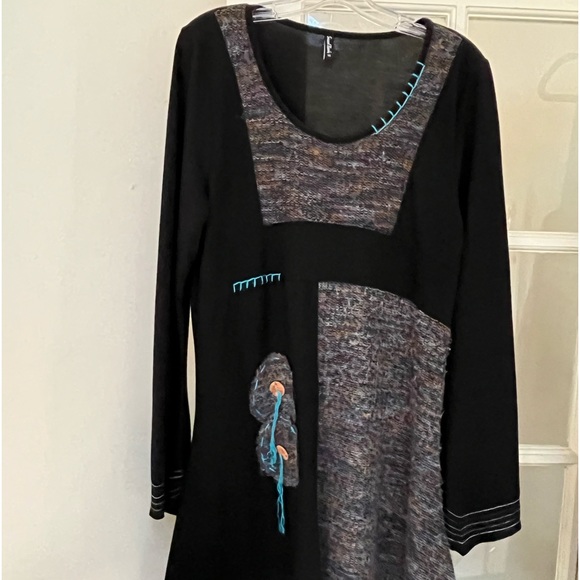 Sacred Threads | Dresses | Sacred Threads Dress Xl Lagenlook Boho Artsy ...